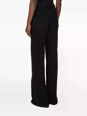 Rick Owens Bias Ribbed Waistband Trousers - Black