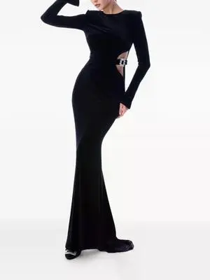 IMROSKA Buckle-detail Cut-out Maxi Dress