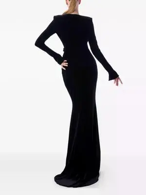 IMROSKA Buckle-detail Cut-out Maxi Dress
