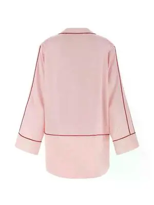Off-White Jacquard Piping Shirt - Pink