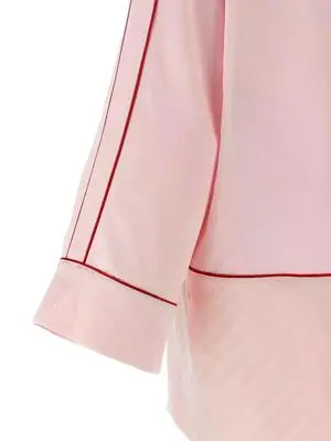 Off-White Jacquard Piping Shirt - Pink