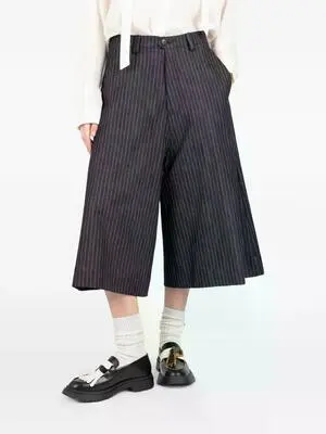 SOCIETE ANONYME Pinstriped Tailored Shorts