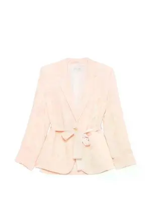 FORTE_FORTE Floral-print Belted Jacket
