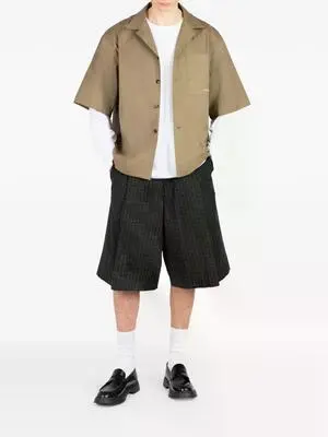 SOCIETE ANONYME Checked Pleated Shorts