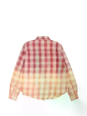 Amiri Plaid Raw-edge Shirt