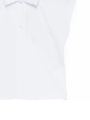MSGM Pointelle Short-sleeve Polo Top