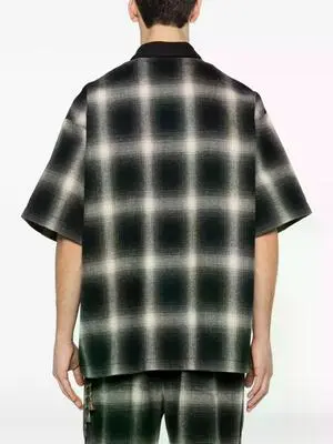 SONG FOR THE MUTE Check-pattern Short-sleeve Polo Shirt