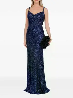 ROSERRY Margot Sequined Gown - Blue