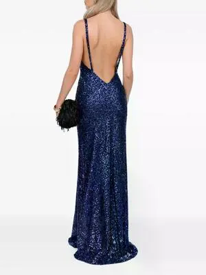 ROSERRY Margot Sequined Gown - Blue