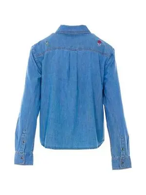 Rixo Edaline Embroidery Long-sleeve Shirt