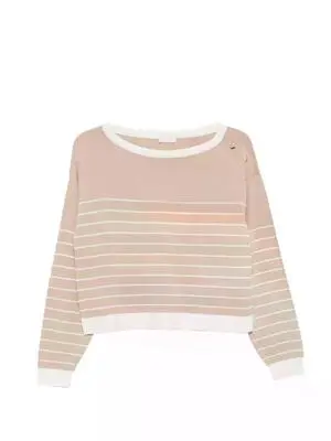 Liu Jo Striped Embellished Sweater