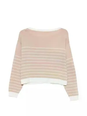 Liu Jo Striped Embellished Sweater