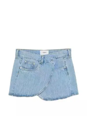Coperni Asymmetric Denim Skirt - Blue