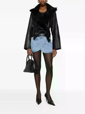 Coperni Asymmetric Denim Skirt - Blue