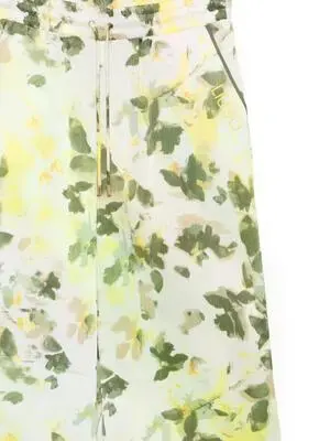 Liu Jo Printed Satin Trousers - Green