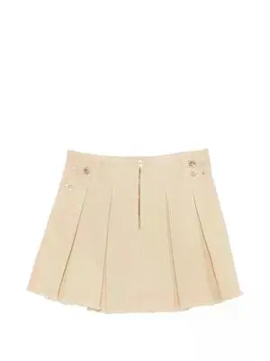 Liu Jo Beaded Pleated Mini Skirt