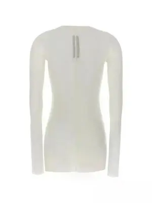 Rick Owens Ribbed Long Sleeve T-shirt - Neutrals