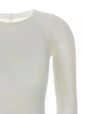 Rick Owens Ribbed Long Sleeve T-shirt - Neutrals