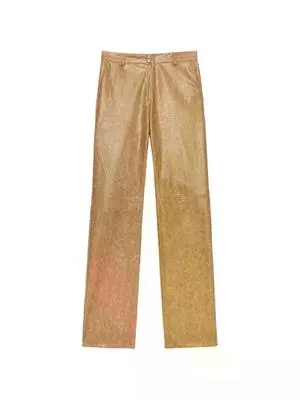 MSGM Faux-leather Trousers