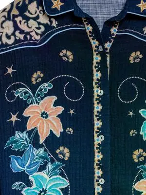 Agua Bendita Floral-print Shirt
