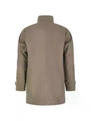 MOORER Duca Coat With Removable Hood - Brown