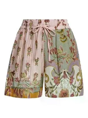 Agua Bendita Floral-print Shorts