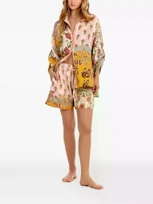 Agua Bendita Floral-print Shorts