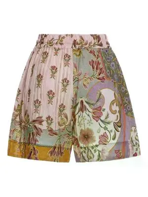 Agua Bendita Floral-print Shorts
