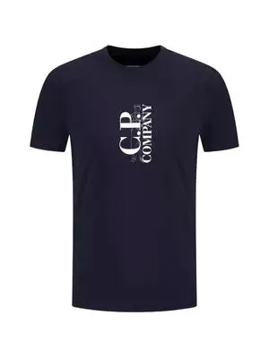 C.P. COMPANY 30/1 Jersey Short-sleeve Printed T-shirt - Blue