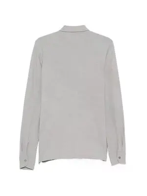 ZANONE Long-sleeve Polo Shirt - Grey