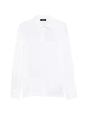 ZANONE Long-sleeve Polo Shirt - White