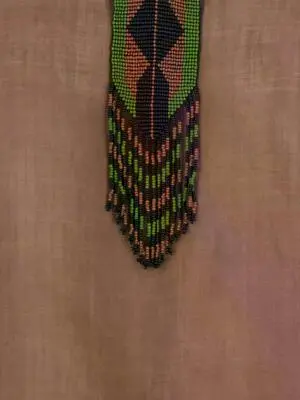 BAZAR DELUXE Beaded V-neck Top