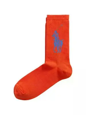 Polo Ralph Lauren Logo-embellished Socks - Orange