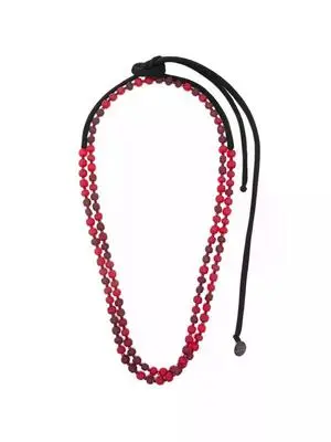 MARIA CALDERARA Beaded Necklace - Red