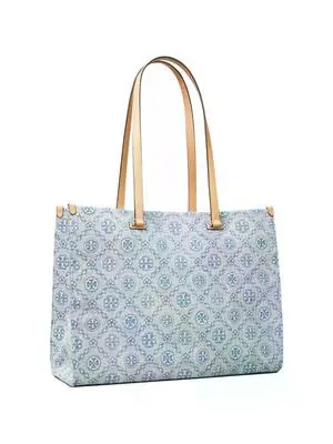 Tory Burch T Monogram Denim Tote - Blue