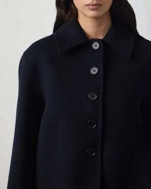 WAKAKUU Cropped Wool Coat