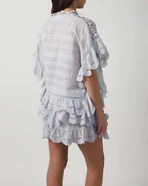 Isabel Marant Étoile Payton Embroidered Blouse - Light Blue