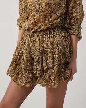 Isabel Marant Étoile Jocadia Printed Shorts - Khaki