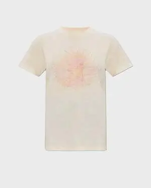 Isabel Marant Étoile Zoeline Relaxed Fit Printed T-shirt - Ecru