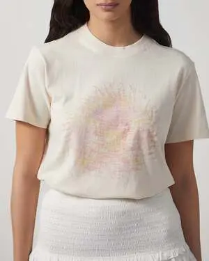 Isabel Marant Étoile Zoeline Relaxed Fit Printed T-shirt - Ecru