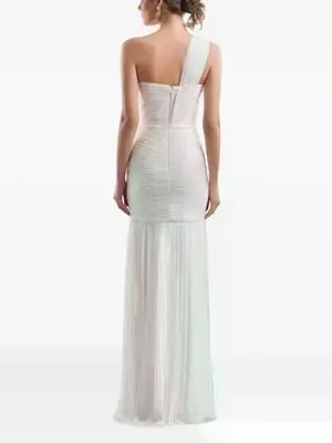 IMROSKA Mattew Pleated Draped Maxi Dress