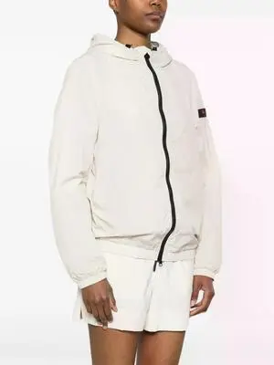 Peuterey Hooded Zip-up Jacket - White