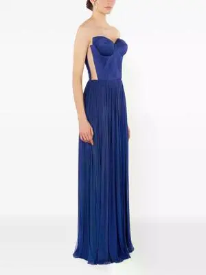 IMROSKA Slit-detail Maxi Dress