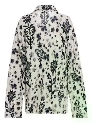 Agua Bendita Keshi Floral-print Cotton Shirt