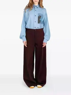 SOCIETE ANONYME Wide Leg Trousers - Purple