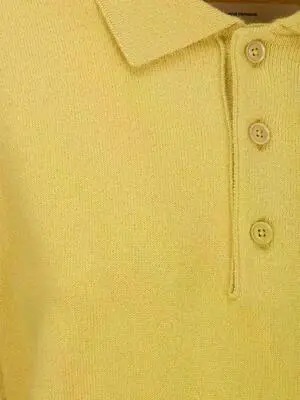 Extreme Cashmere N°199 Alligator Knitted Polo Shirt - Yellow