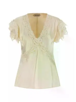 Alberta Ferretti V Neck Blouses
