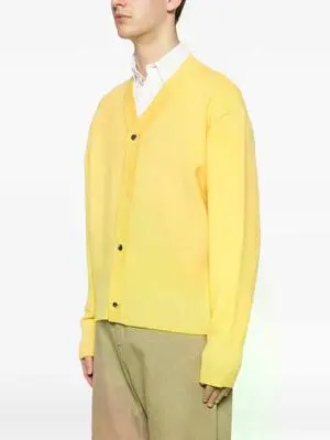 Jacquemus Doppio V-neck Cardigan - Yellow