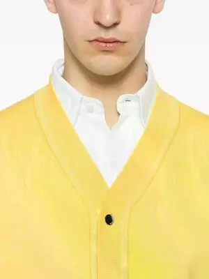 Jacquemus Doppio V-neck Cardigan - Yellow