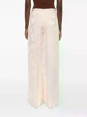 FORTE_FORTE Floral-print Trousers - Pink